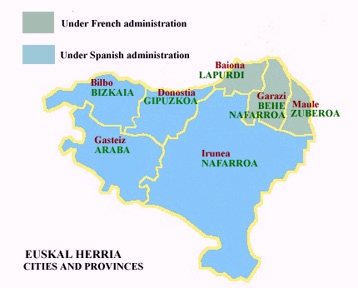 Basque Country Map